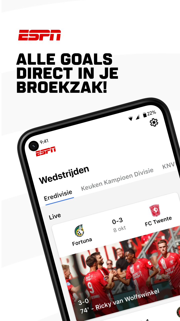 ESPN - Kijk alle Eredivisie wedstrijden live!