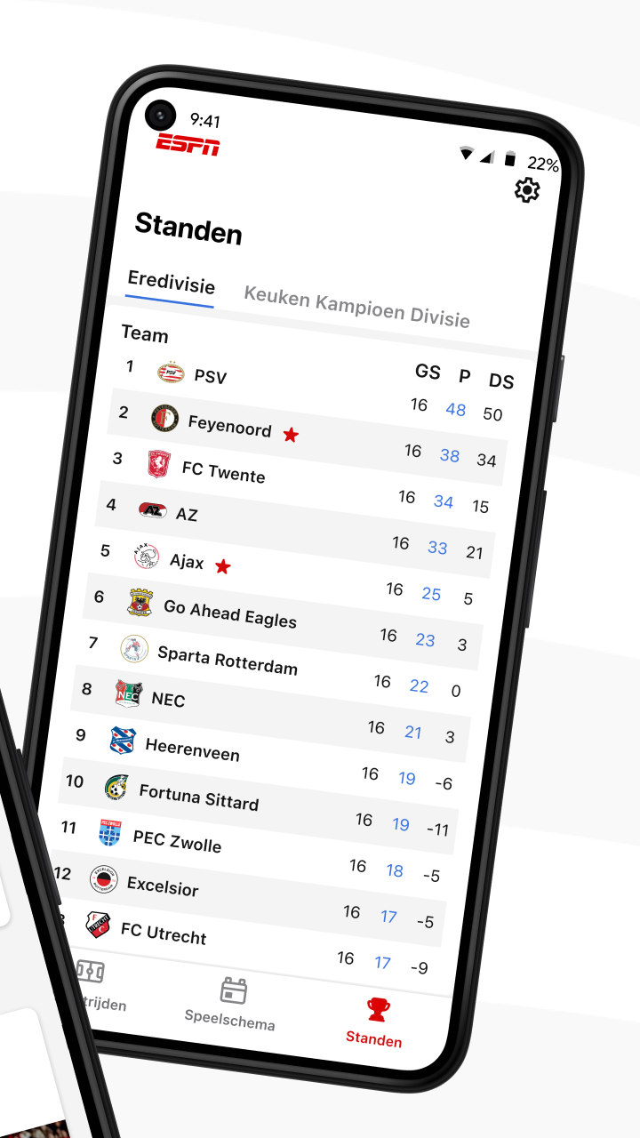 ESPN - Kijk alle Eredivisie wedstrijden live!